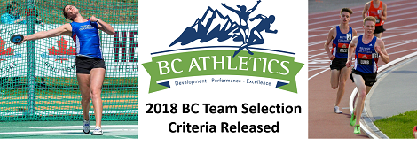 2018 BC TEAM SELECTION CRITERIA & STANDARDS RELEASED | BC Athletics Blog